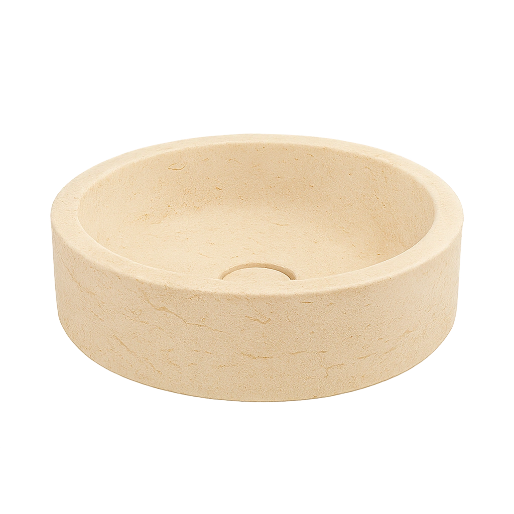 Round Countertop Marble Sink – MARENTO